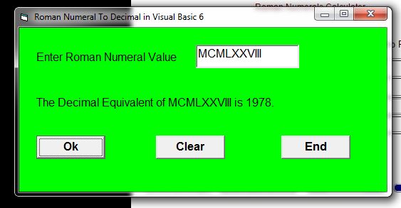 Free Programming Source Codes And Computer Programming Tutorials Roman Numeral To Decimal