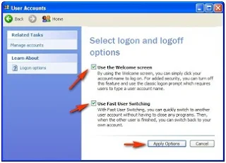 Mengubah kotak login klasik di windows xp (disable windows login screen ...