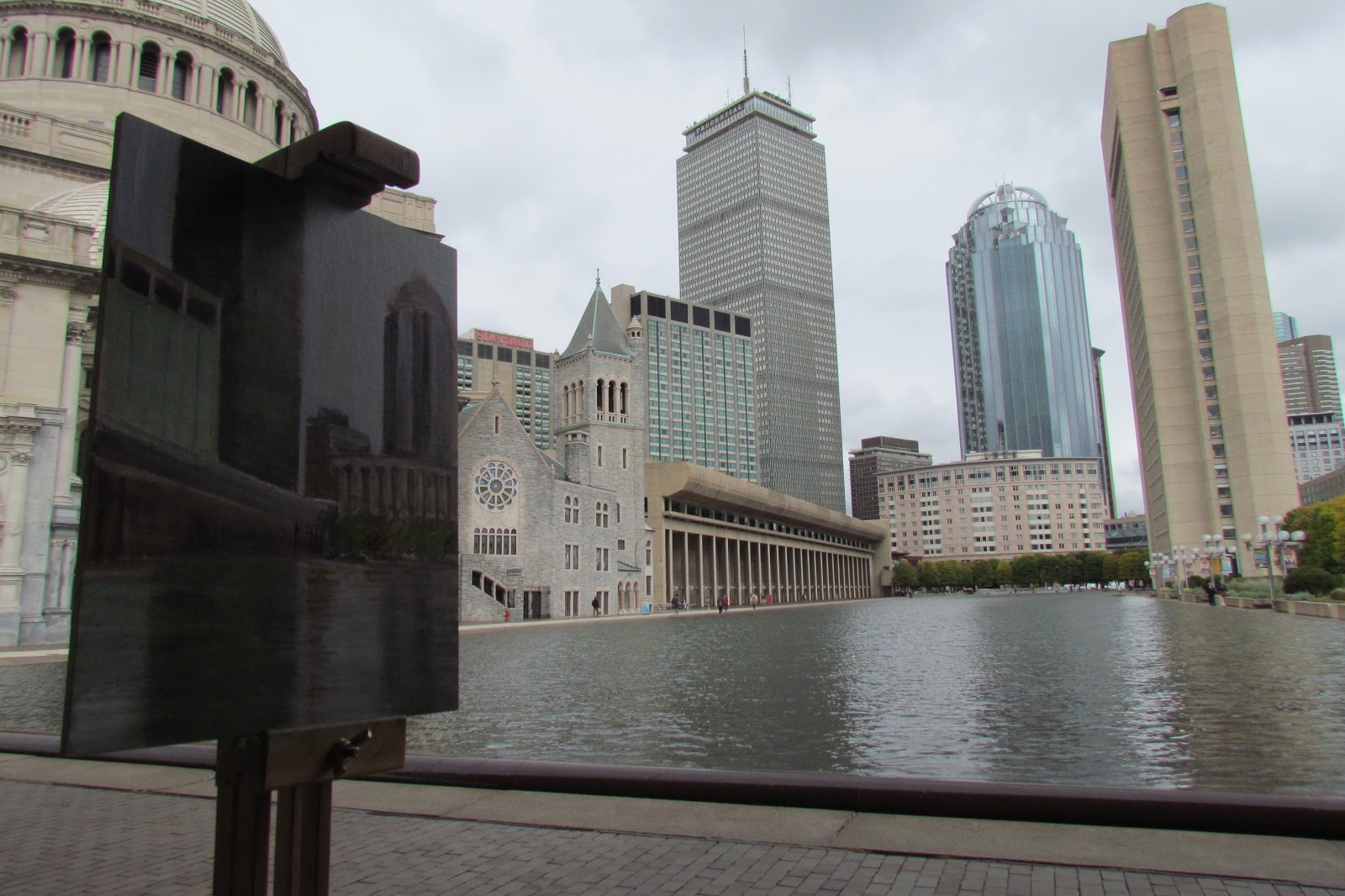 MAUREEN VEZINA OIL PAINTER: Christian Science Reflecting Pool Boston