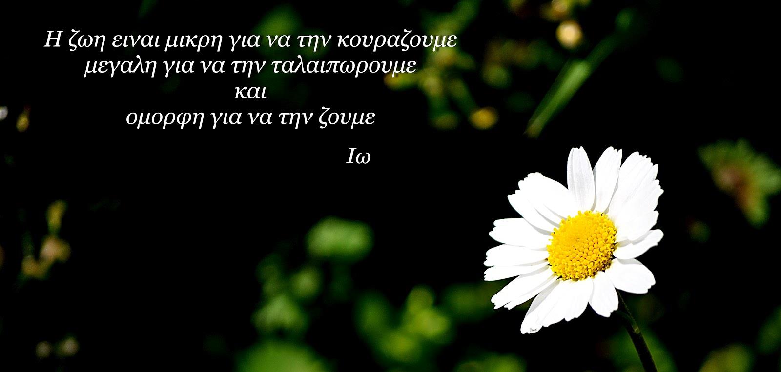 Ιω-λογια: ΤΙ ΕΙΝΑΙ Η ΖΩΗ?