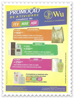 As promoções da Wu Perfume e Cosméticos ~ WU e VS Cosméticos em Ipu e ...
