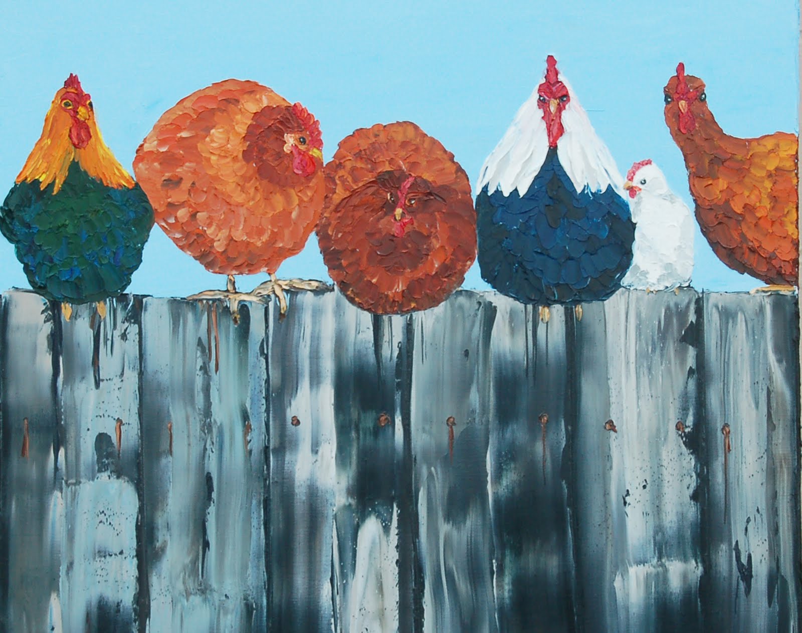 alison vernon: Chickens in a Row