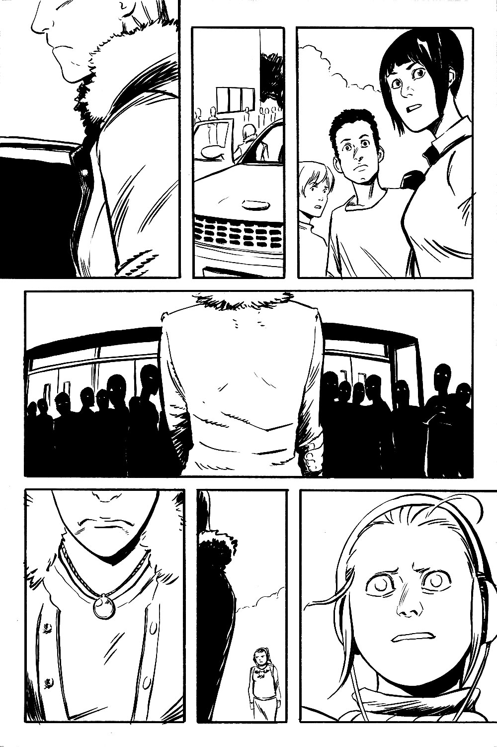 The Comic Art of Jorge Santiago Jr.: Still Alive! Curse of the Eel 5 inks