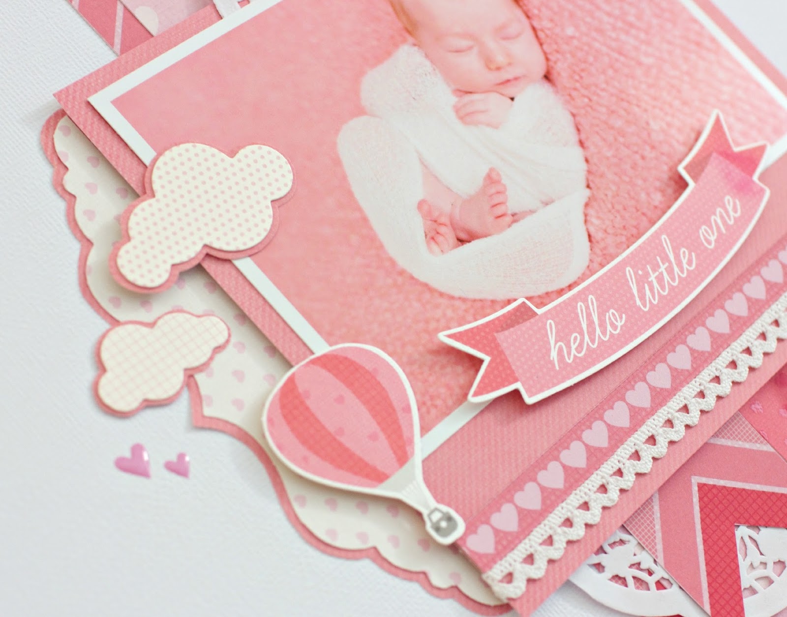 Time to Create ...: Kaisercraft Little One Modern Baby Layout