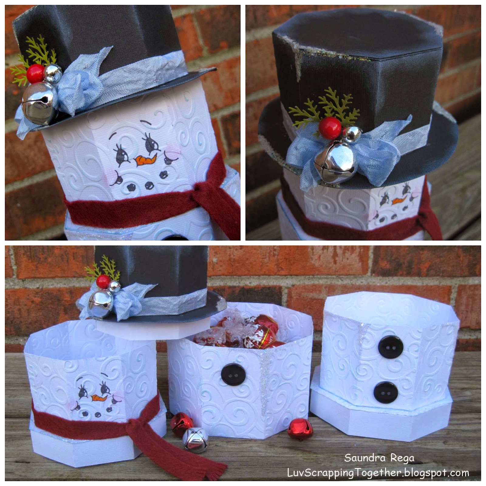 Luv Scrapping Together: Snowman Gift Box with My Scrap Chick
