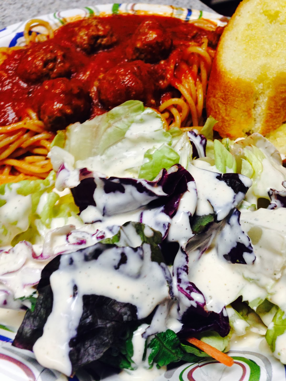 EAT REAL FOOD: Spaghetti and Meatballs and Homemade Buttermilk Ranch ...