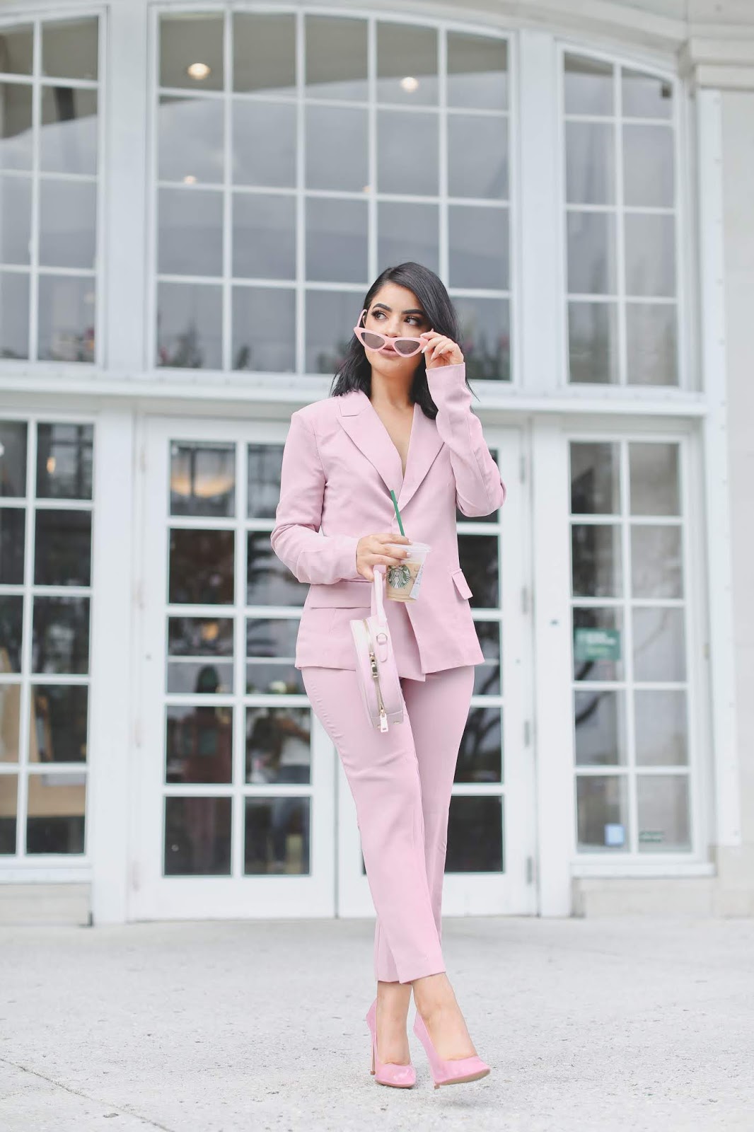 Pink Power Suit | The Fashion Muse
