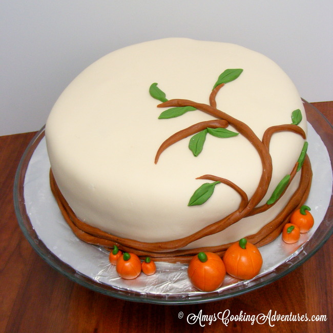 Easy Pumpkin Cake {Fall Leaf Cake}