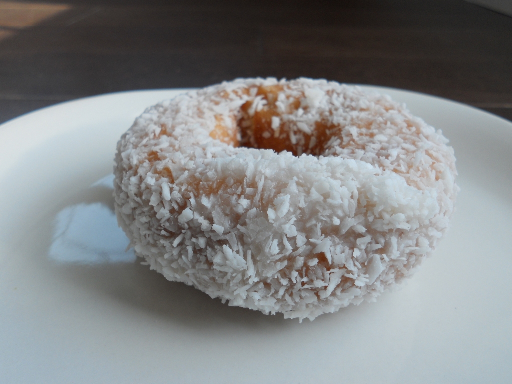 Snacking Squirrel: Tim Horton's Toasted Coconut Donut