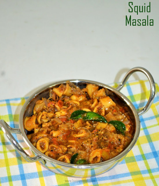 Spicy Squid Masala Recipe | Kanava Masala | Koonthal Masala | Calamari ...