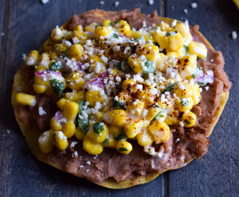 Mexican Street Corn Tostadas #vegetarian | Kenna Johnston Kitchen
