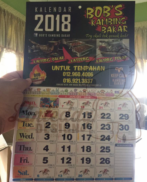 linTeddy Design: Kalendar Kuda Size Large