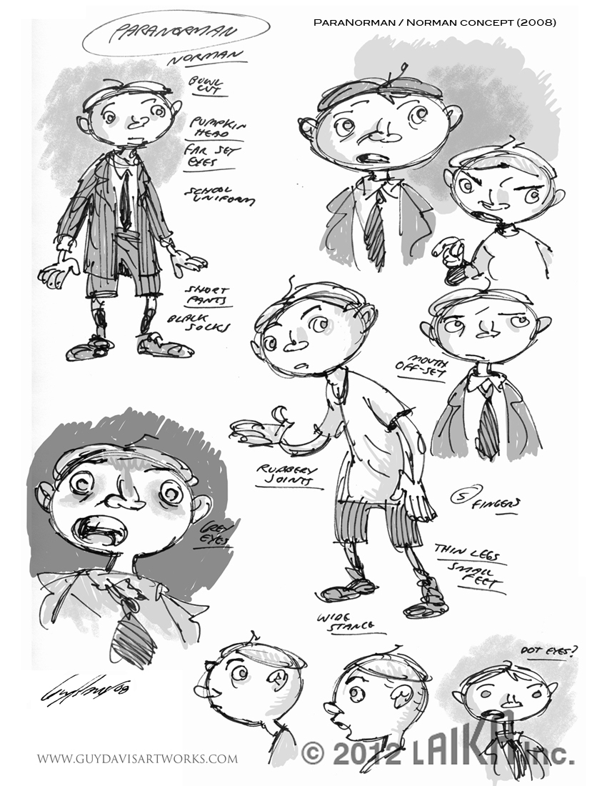 Living Lines Library: ParaNorman (2012) - Character Design