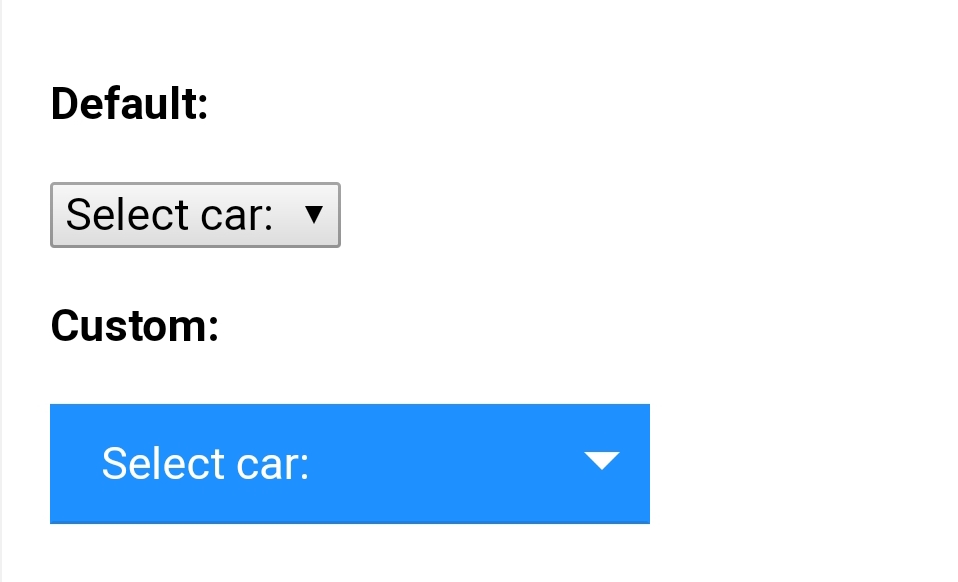 How To Create Custom Select Menus