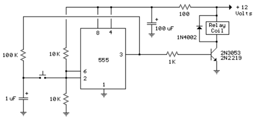 Relay Toggle Circuit Using a 555 Timer | DIY Electronics Circuit ...