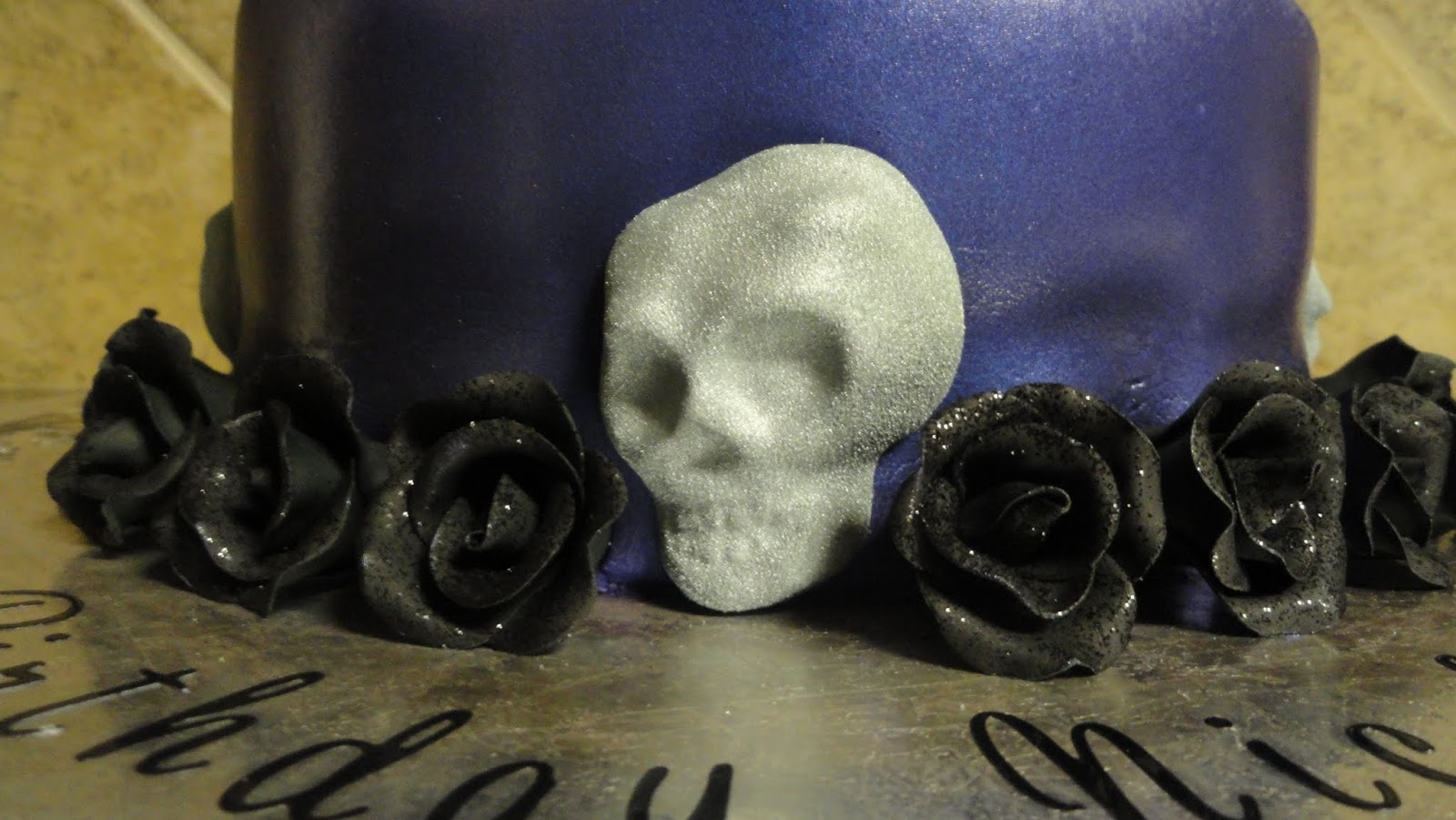 Katie Cakes...nibble on something sweet!: Nicole's Gothic Fairy cake!