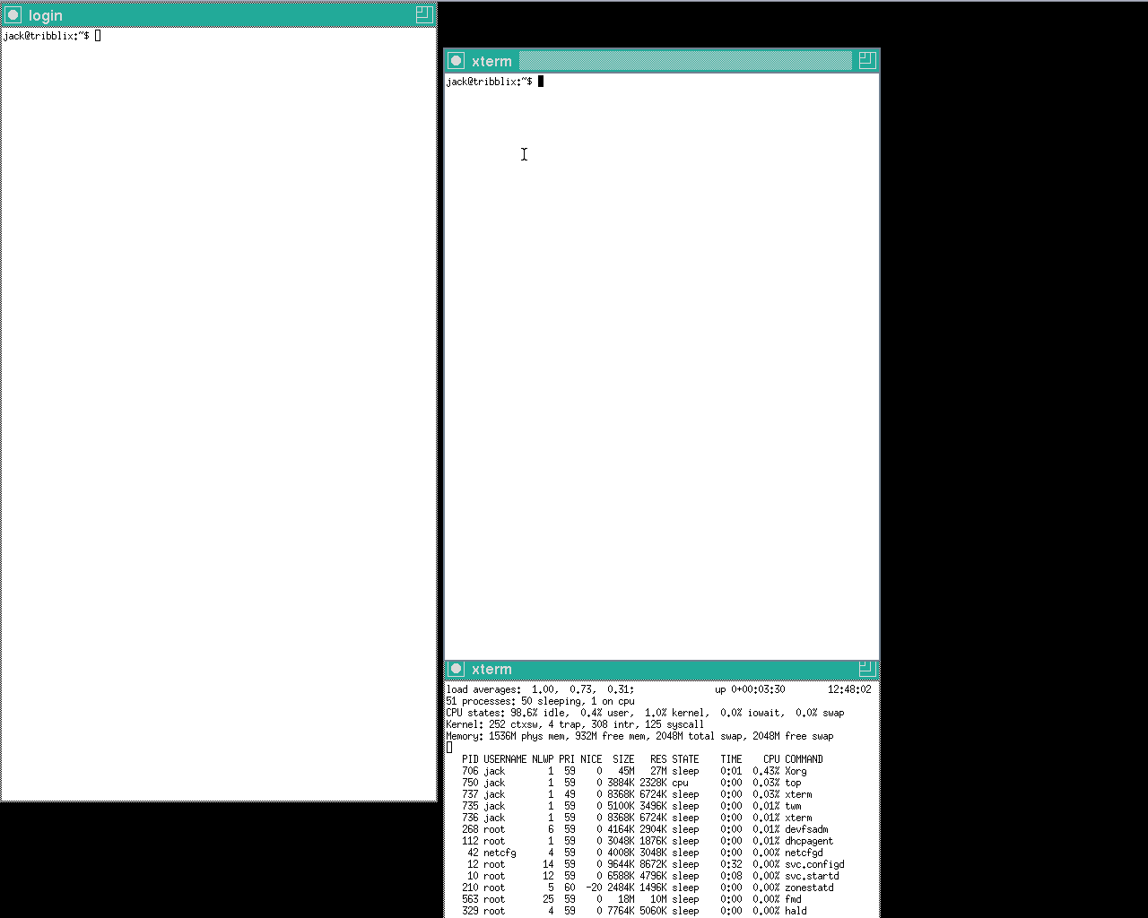 Solaris Desktop: Tribblix