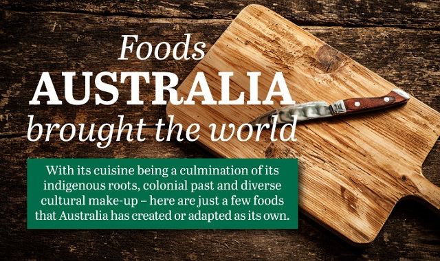 Foods that Australia Brought the World #infographic - Visualistan