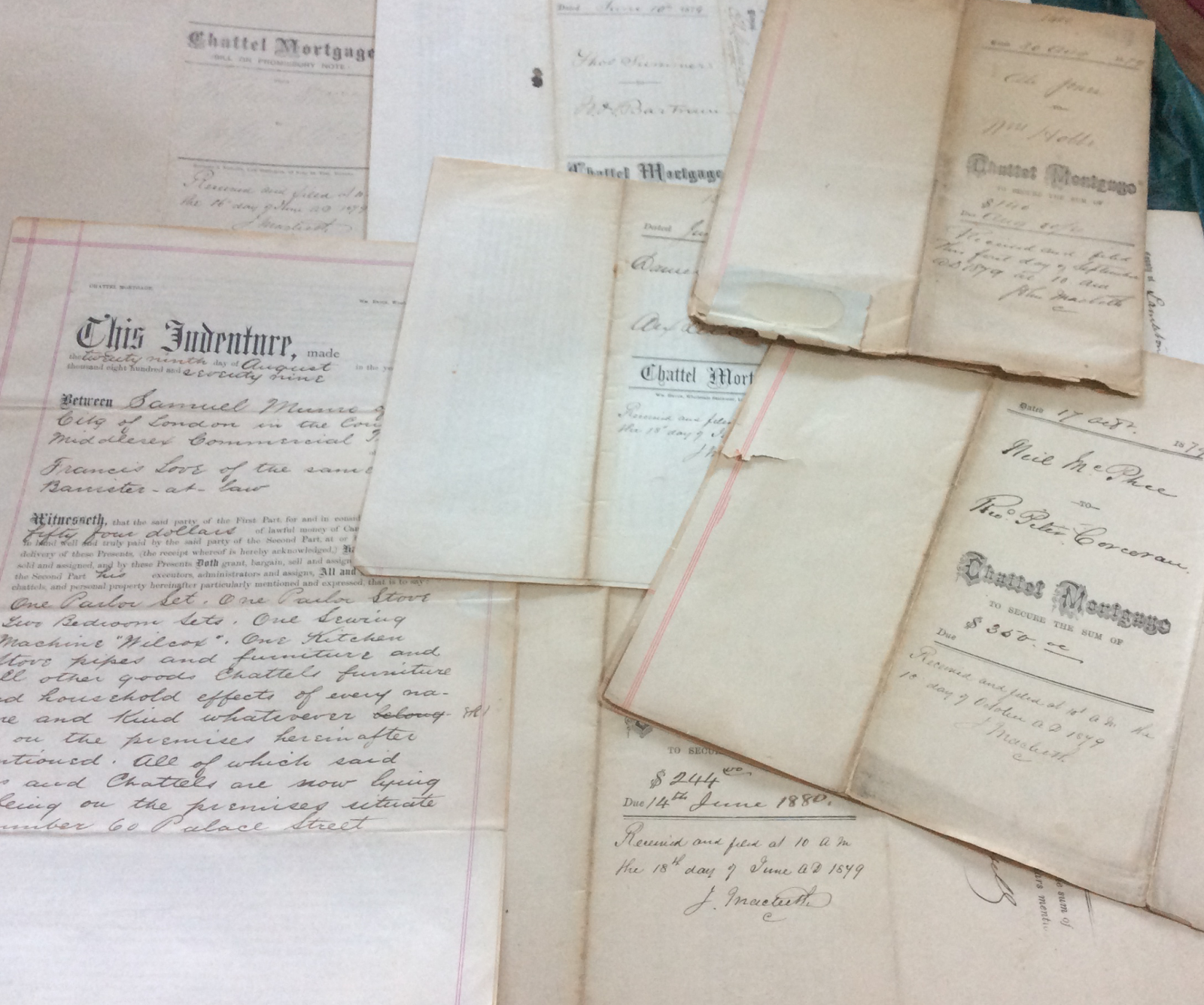 Olive Tree Genealogy Blog: Score! Antique Documents 1879