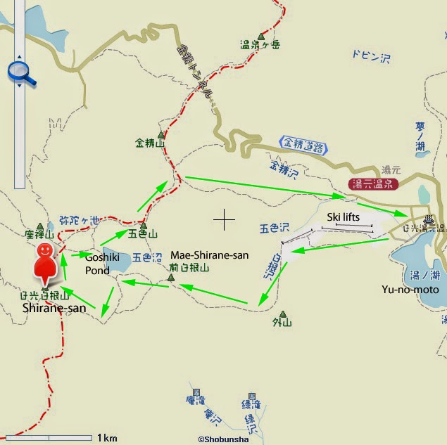 Japan Mountains and Maps: How to Climb Nikko Shirane-san (Tochigi and ...