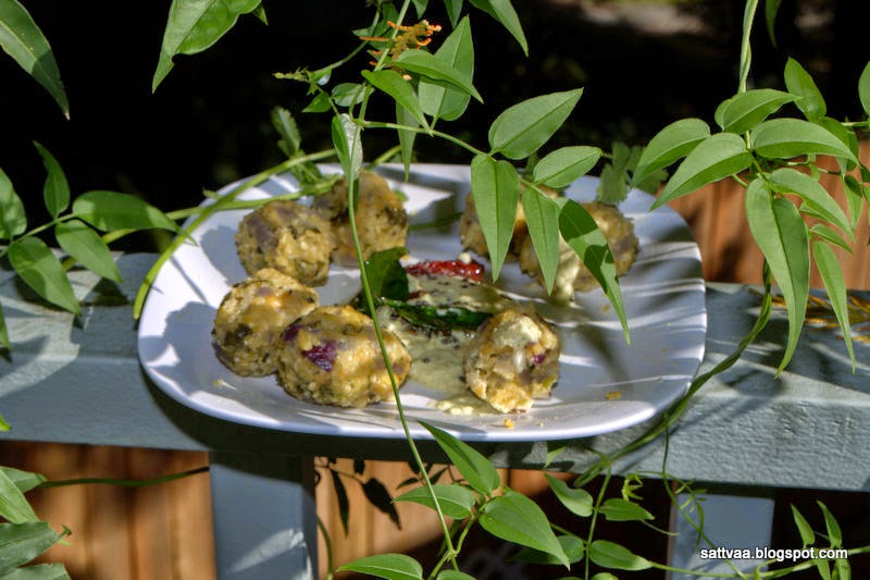 Sattvaa: Nuchinunde with hasi majjige huli (steamed lentil balls with ...