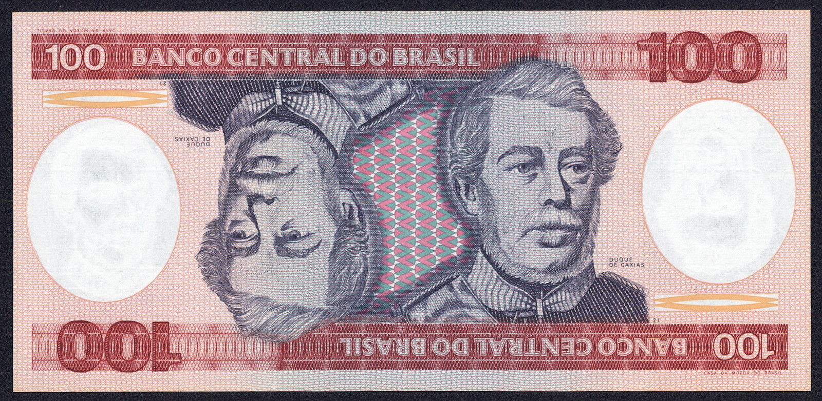 Brazil 100 Cruzeiros banknote 1983 Duke of Caxias|World Banknotes ...