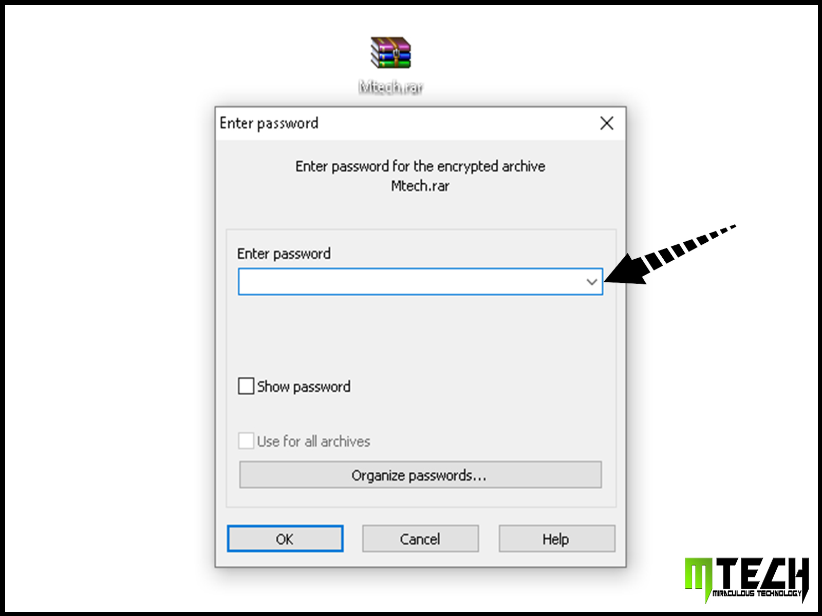 How to Add a Password to a RAR File | Miraculous Technology