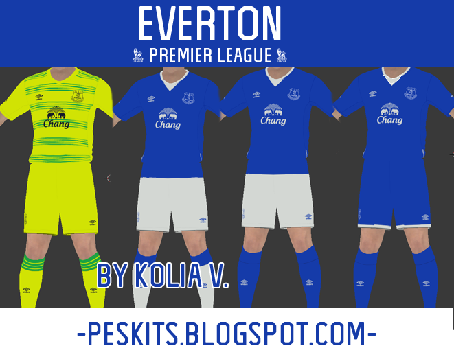 pes-modif: PES 2015 Everton 15/16 Kits by Kolia V