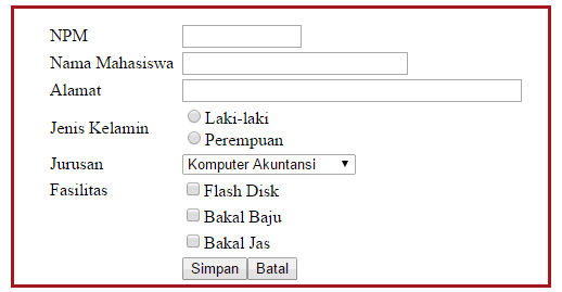 Pemformatan Form Pada Sebuah Halaman Web - manfaat dan tips