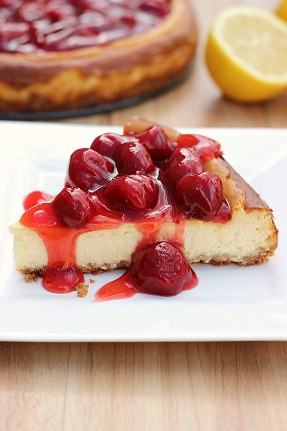 Lemon Strawberry Cheesecake - Whats Cooking Love?