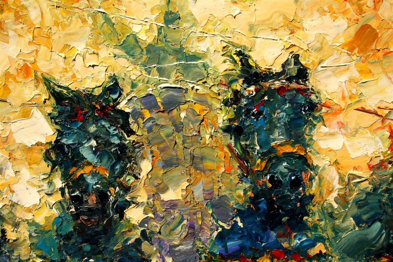 Andre Dluhos, 1940 ~ Abstract Palette Knife painter | Part. 2 | Tutt ...