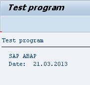 SAP ABAP 4 Tutorial: Import Parameter in Constructor