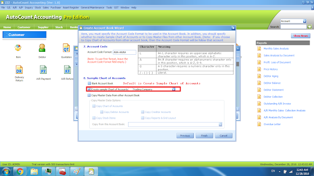 AutoCount实用小贴士: How to Create a New Account Book