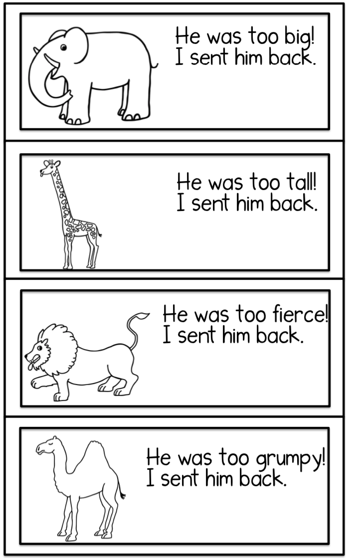 DEAR ZOO SEQUENCING CRAFT ~ Book Units by Lynn