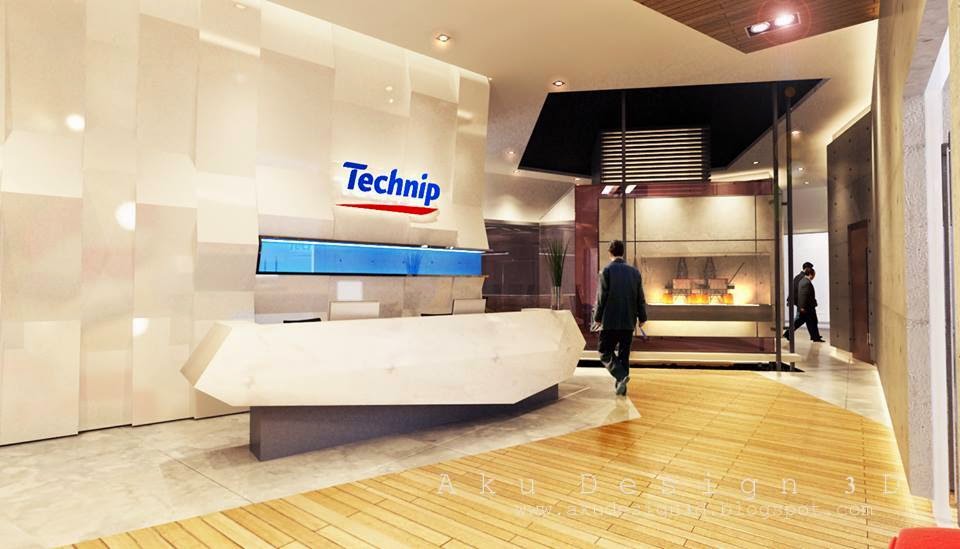 Aku Design 3D: Technip Office, Jalan Tun Razak Interior Design Proposal