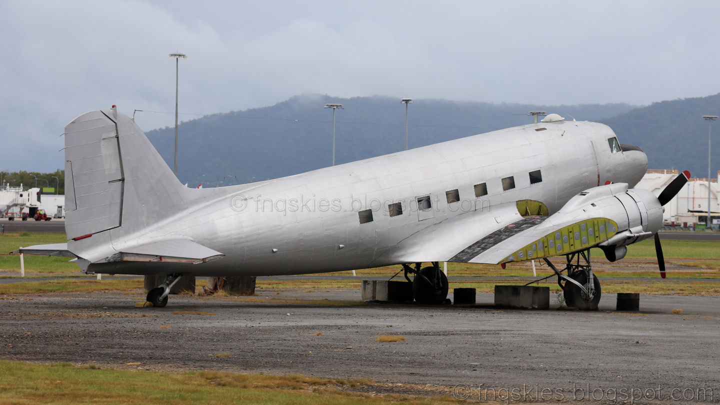 Far North Queensland Skies: Resident DC-3 with wings clipped!