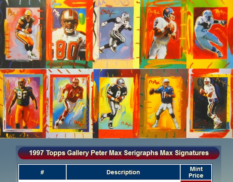 The Max Collector: 1997 SUPER BOWL STARS BY PETER MAX
