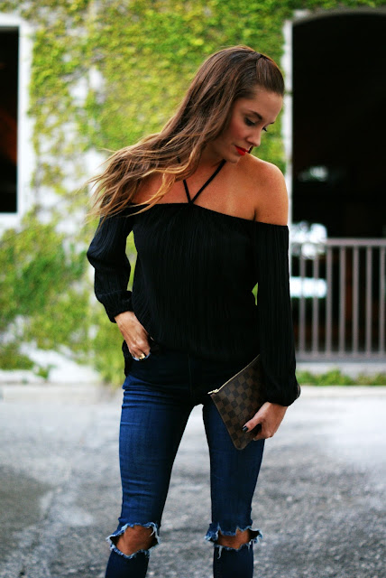 Sequins and Sea Breezes: Dressed Up Distressed Denim