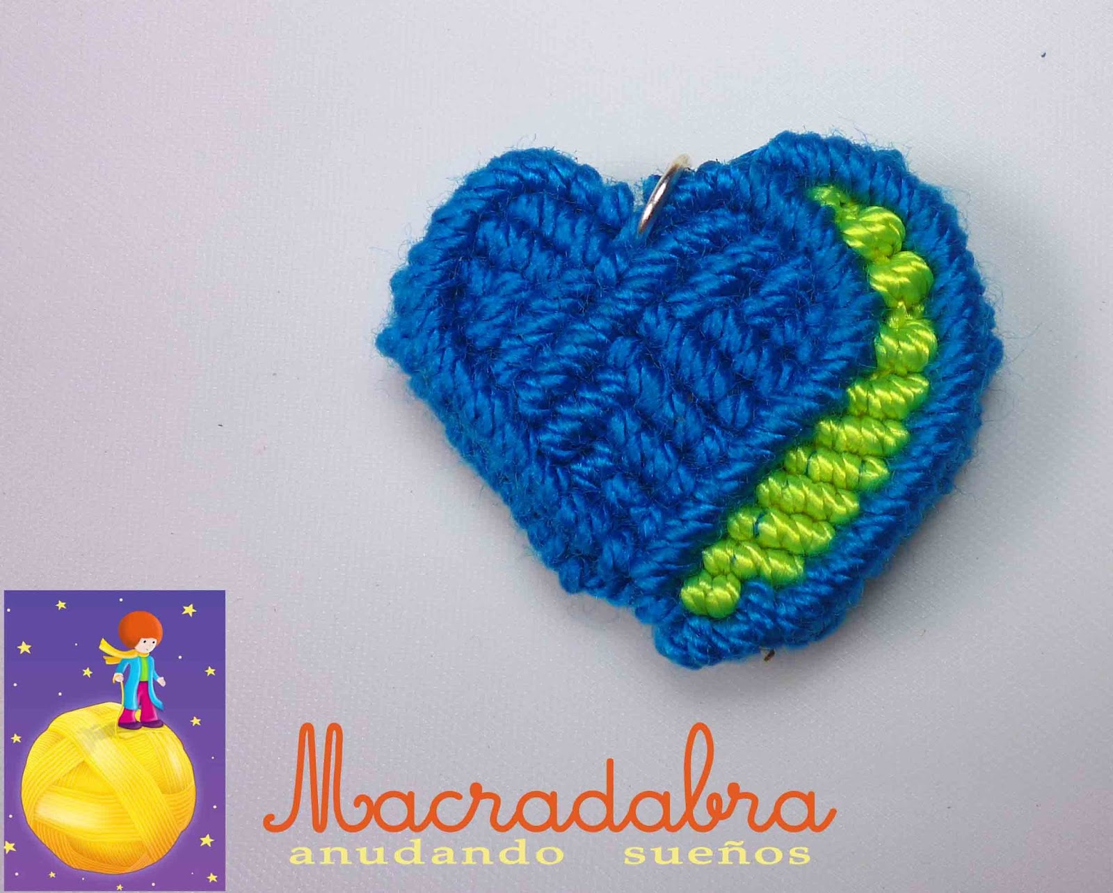Macradabra: Corazon Alunado - Collar Macrame
