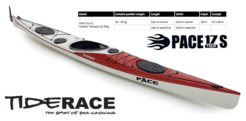 Expedition Kayaks: Tiderace Pace 17S - Fast Touring for Smaller Engines