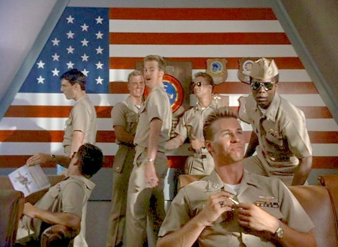 The Voice of Vexillology, Flags & Heraldry: US flag in Top Gun 1986