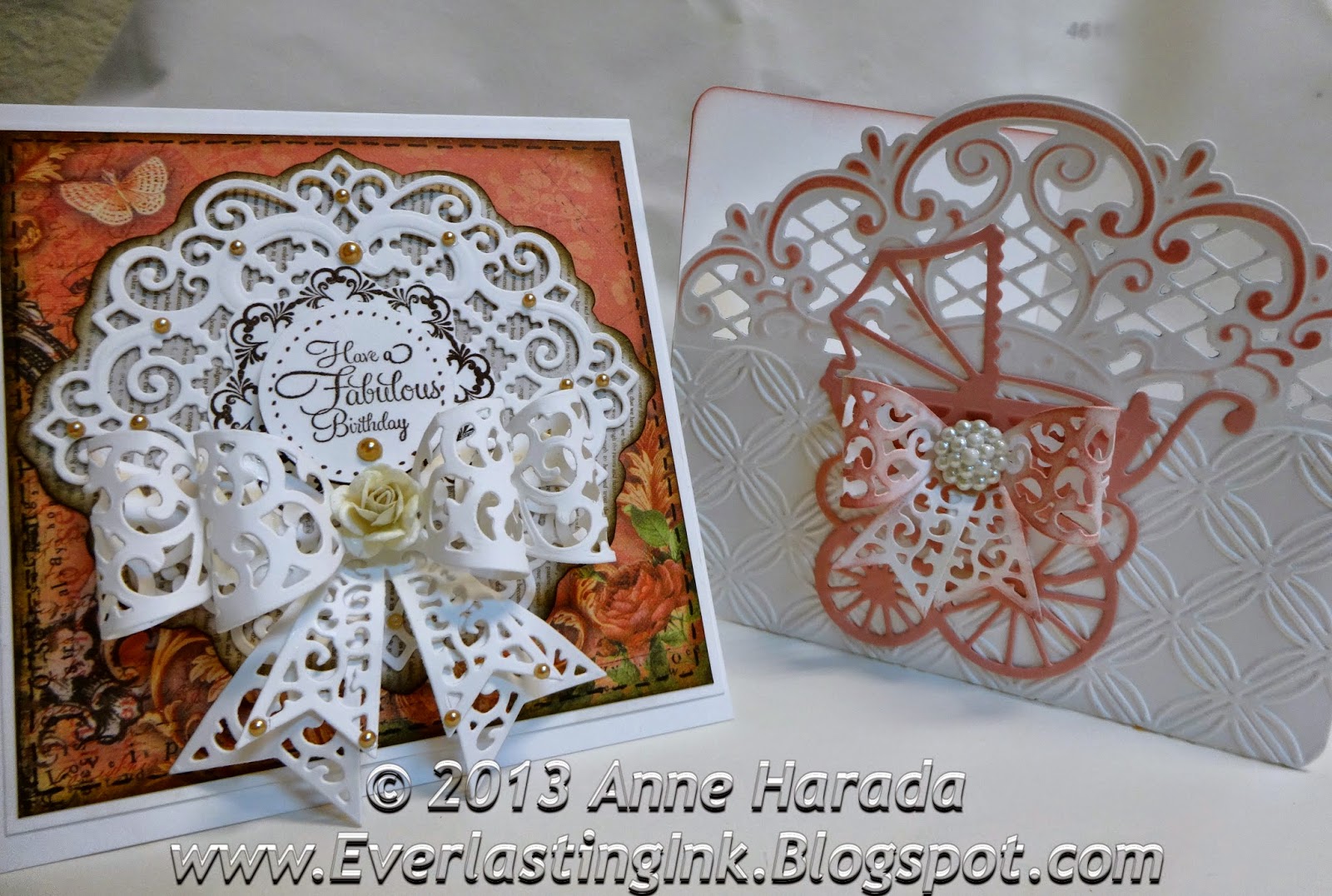 Everlasting Ink: Filigree Bow Cards