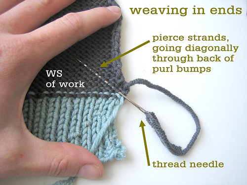 LiaKnits: HOW TO WEAVE IN YARN ENDS