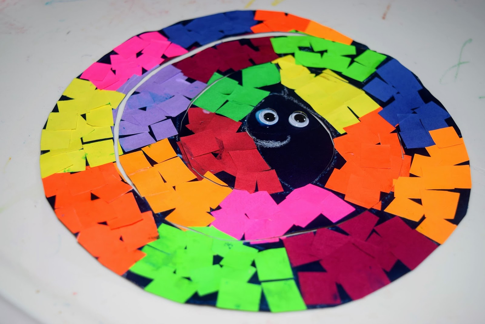 Sindhu's cocoon: Spinning Snake - Paper Collage Activity
