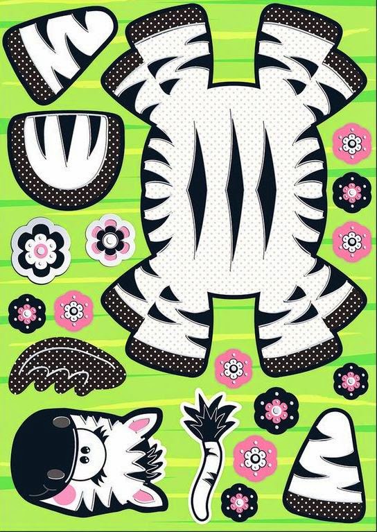 Molde de cebra para imprimir - Imagui