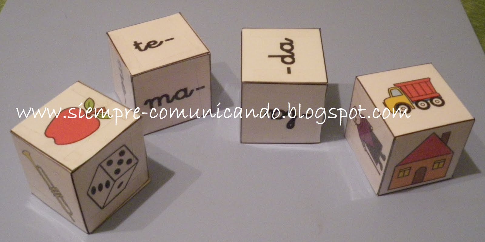 siempre-comunicando: Dados para trabajar la conciencia fonológica