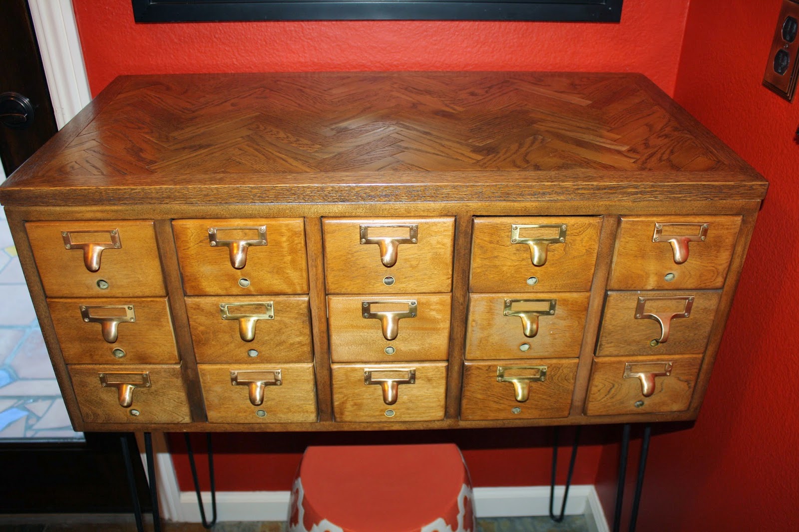 MakeMePrettyAgain: The Elusive Card Catalogs and How I Repurposed Mine!