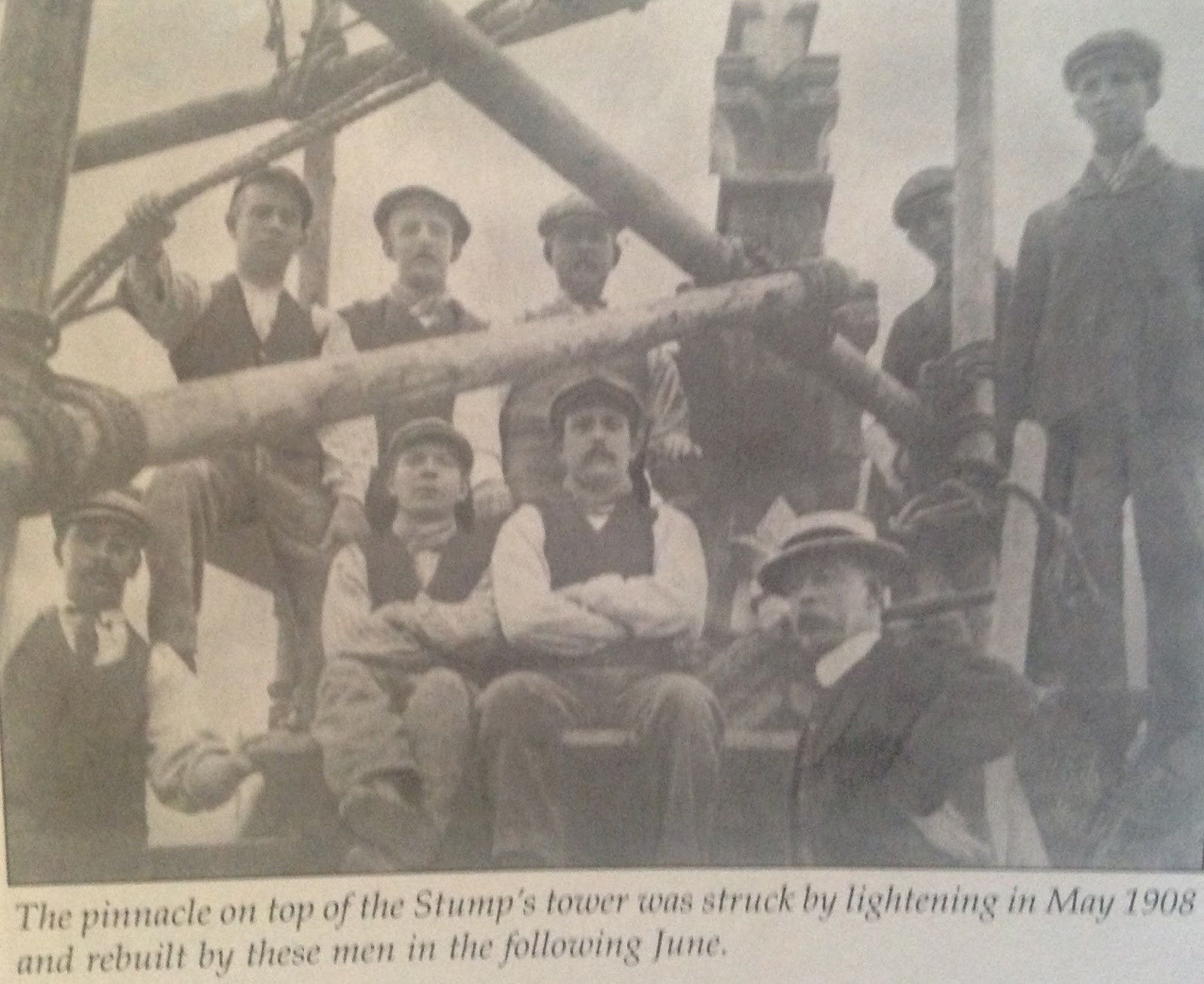 Old Boston: Lightning strike.