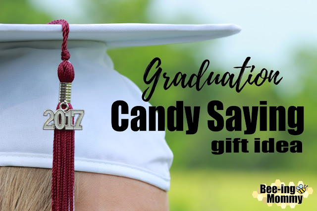 Graduation Candy Saying Water Bottle Gift