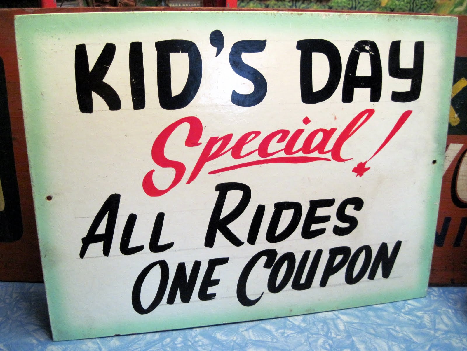 Tracy's Toys (and Some Other Stuff): Antique Carnival Items: Signs ...